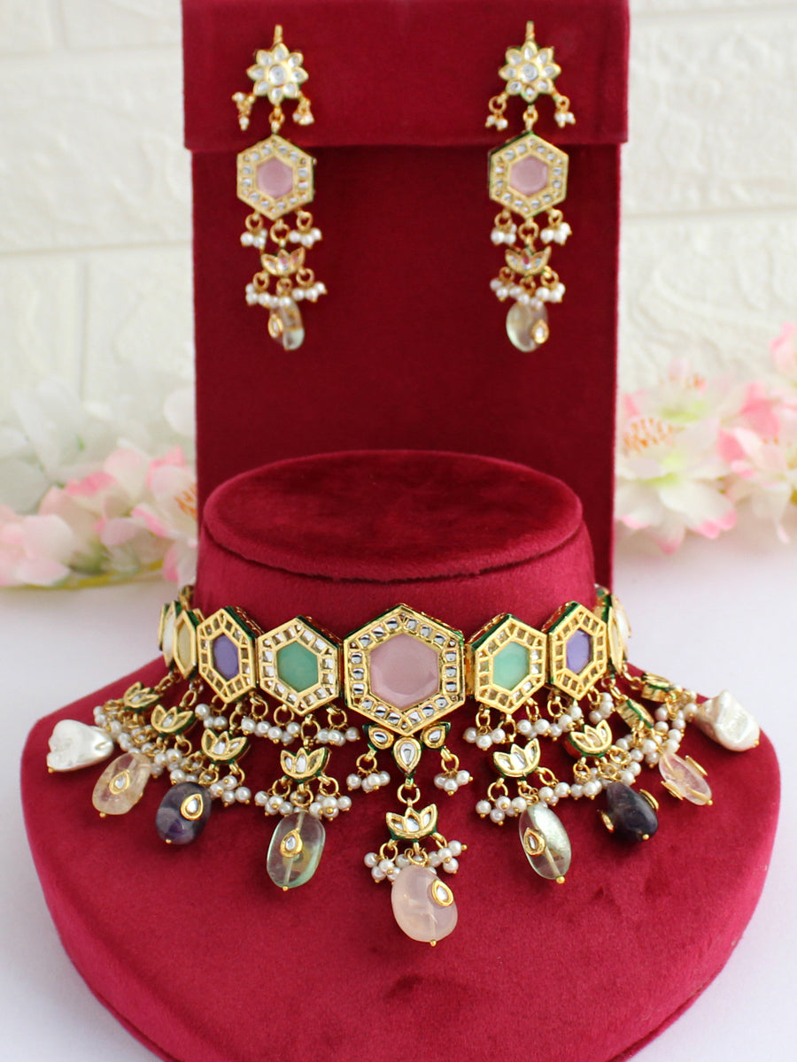 Adhika Necklace Set – Indiatrendshop
