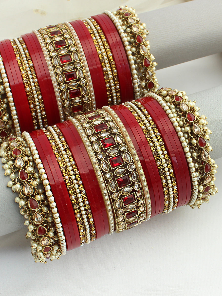 Shruti Bridal Choora Bangle Set – Indiatrendshop