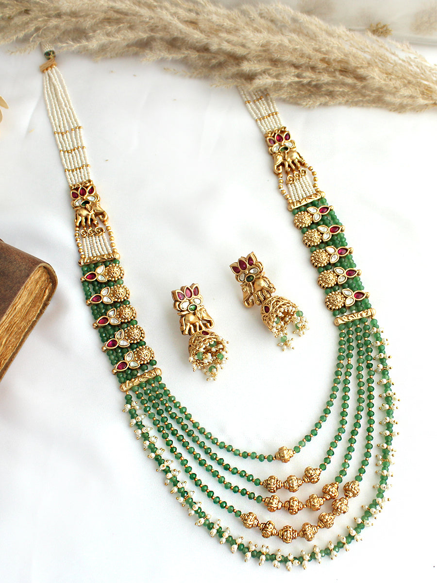Ritanya Long Necklace Set – Indiatrendshop